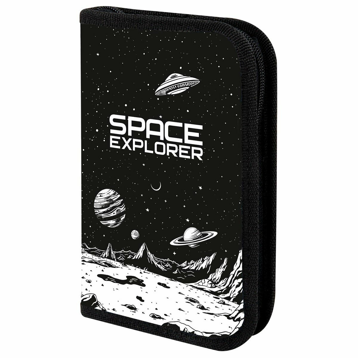 Пенал 1 отделение "Space invader" 19*11 см