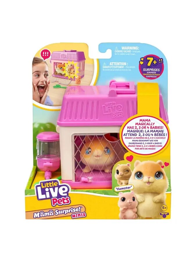 Интерактивная игрушка Хомячиха становится мамой в домике Детские игрушки