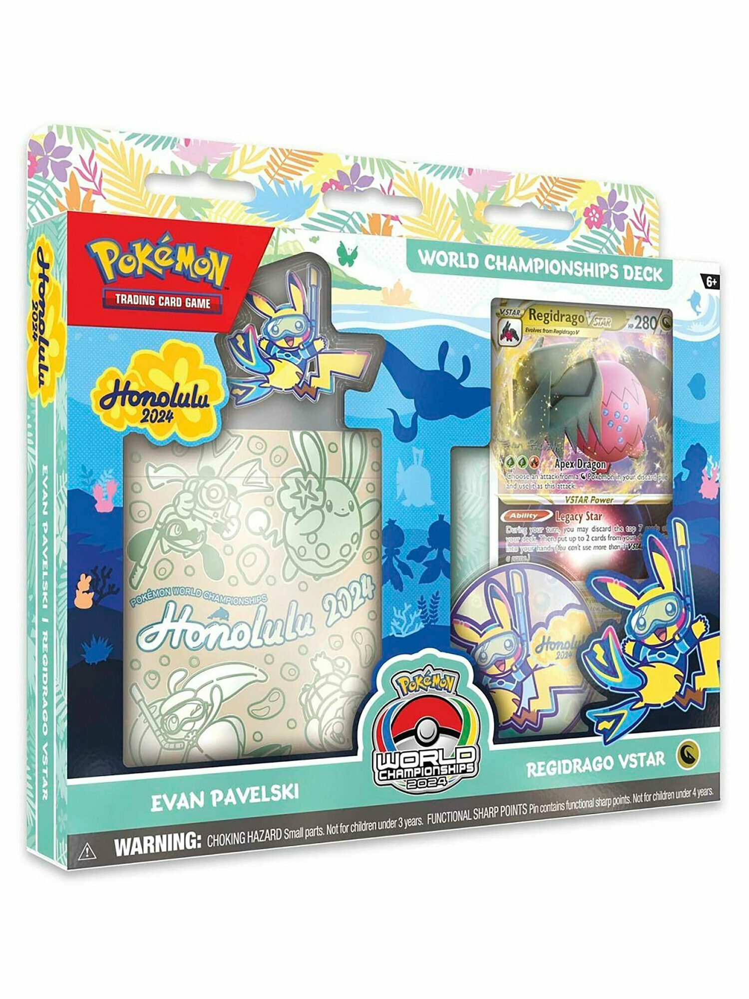 Покемон карты коллекционные: Колода Pokemon World Championship 2024 Evan Pavelski - Regidrago VSTAR, на английском