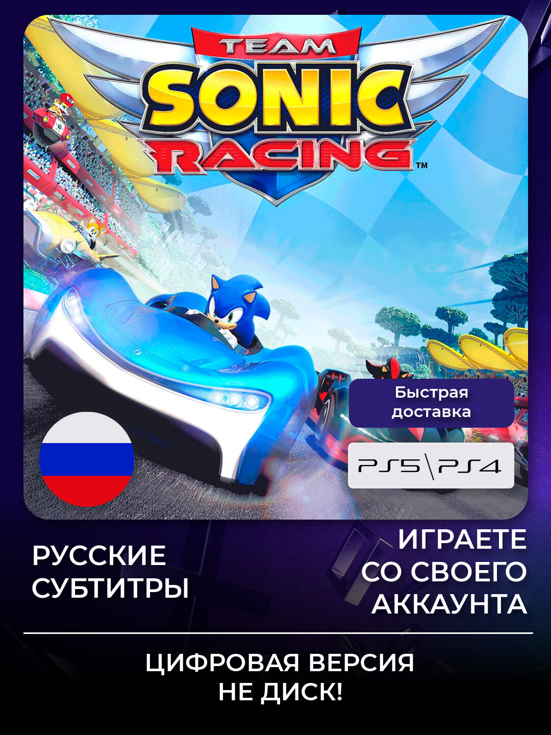 Игра Team Sonic Racing Standard Edition для PlayStation PS4, PS5