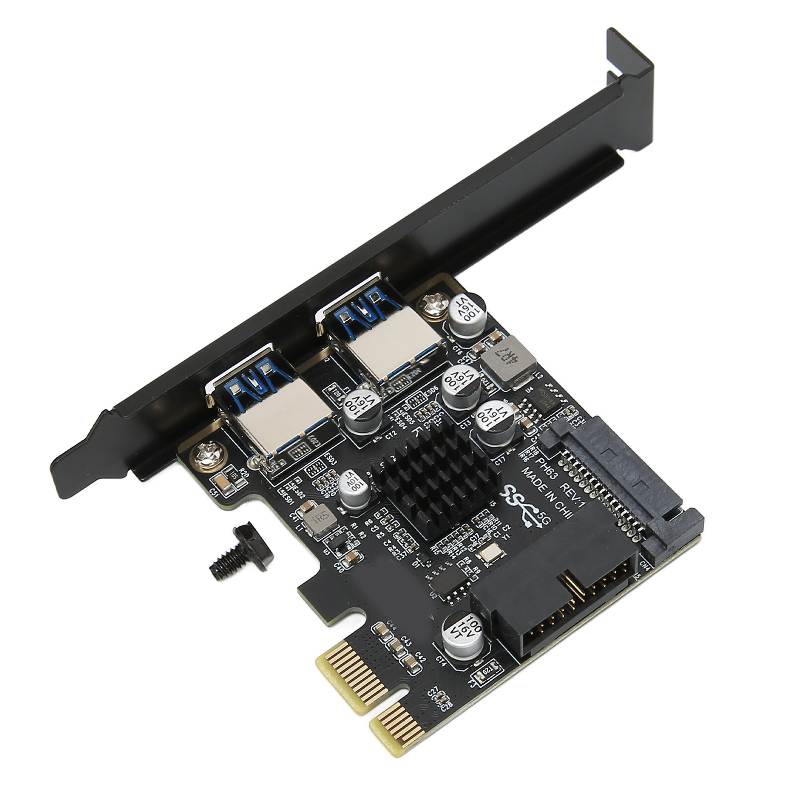 Карта расширения PCIe USB 3.0 4 порта адаптер для Windows OS Linux