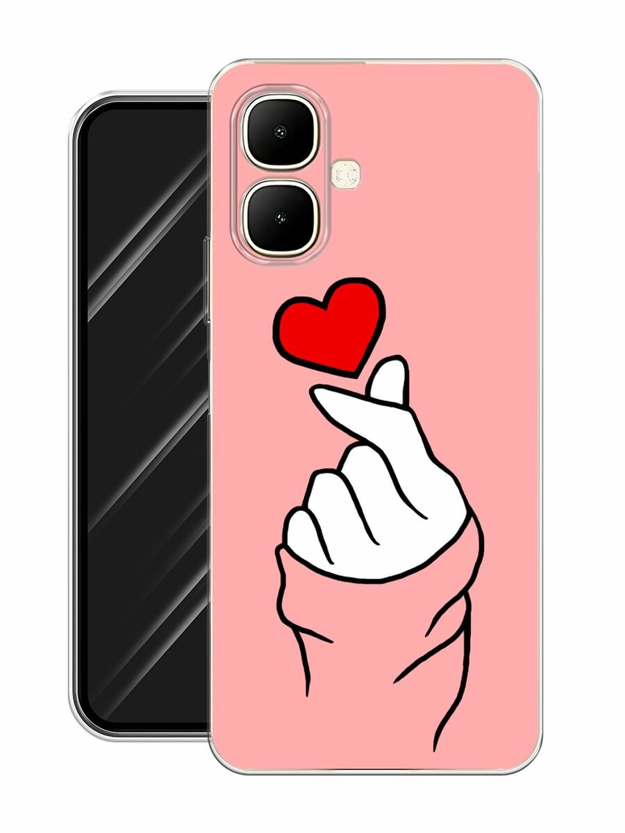 Чехол на Infinix Smart 10 / Инфиникс Смарт 10 с принтом "Милое сердечко" — фото 1
