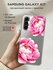 Чехол на Samsung Galaxy A17 / Самсунг А17 с принтом "Open peonies", прозрачный