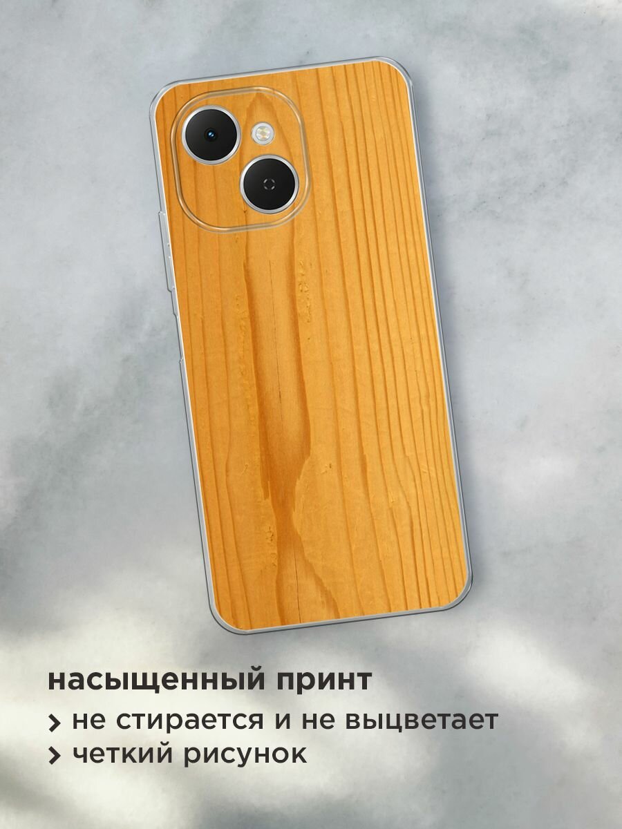 Чехол на Tecno Spark 40C / Текно Спарк 40C с принтом "Текстура дерево" — фото 1