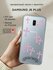Чехол на Samsung Galaxy J6 + / Самсунг Галакси J6 Плюс 2018 с принтом "Розовые к...