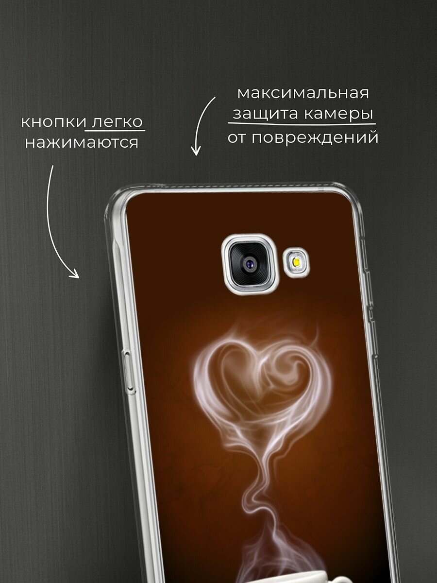 Чехол на Samsung Galaxy A5 2016 / Самсунг Галакси А5 2016 с принтом "Кофейная любовь" — фото 1