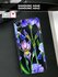Чехол на Samsung Galaxy A04e / Самсунг A04e с принтом "Синие ирисы", прозрачный