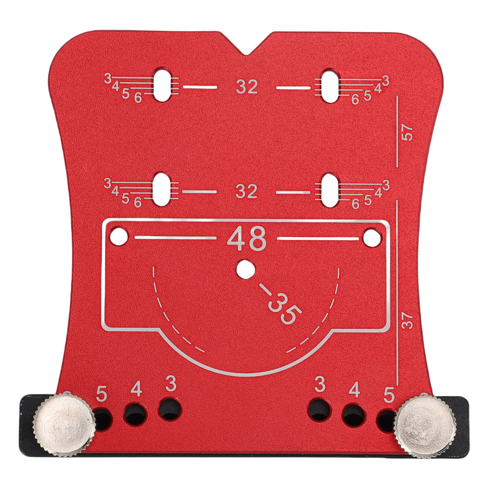 35-миллиметровый шаблон для сверления петель дверцы шкафа из алюминиевого сплава, скрытый шаблон для фурнитуры, точный и прочный инструмент для разметки