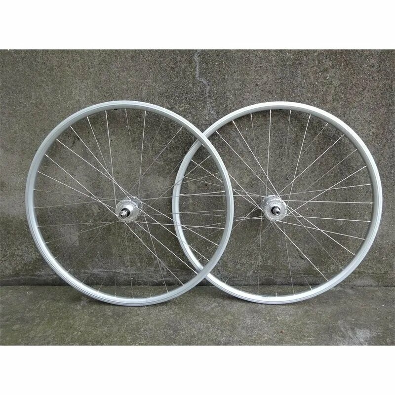 LEVEL UP 700c Fixed Gear Retro Wheelset 32H Подшипник Серебряный уровень вверх Убы