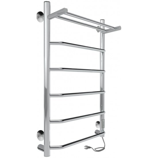 Полотенцесушитель Indigo® Roof Lux с/п (electro) 80/50 (таймер, скр. монтаж, унив. подкл. R/L, Полиров.) INDIGO