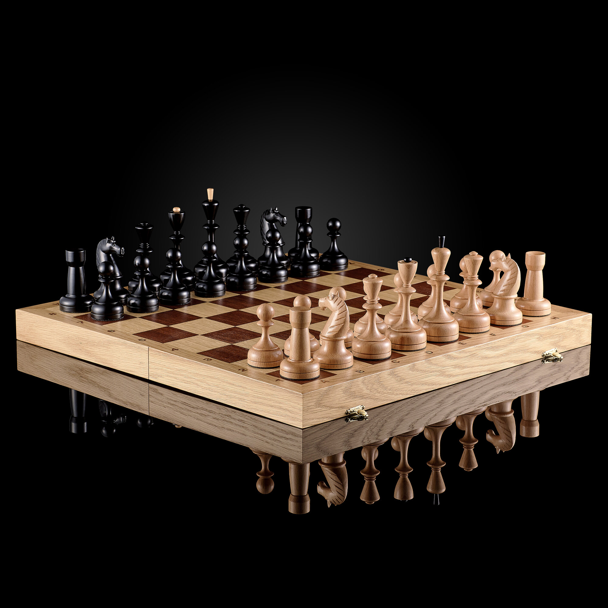 Шахматы "Ретро 70-х" (складная доска)