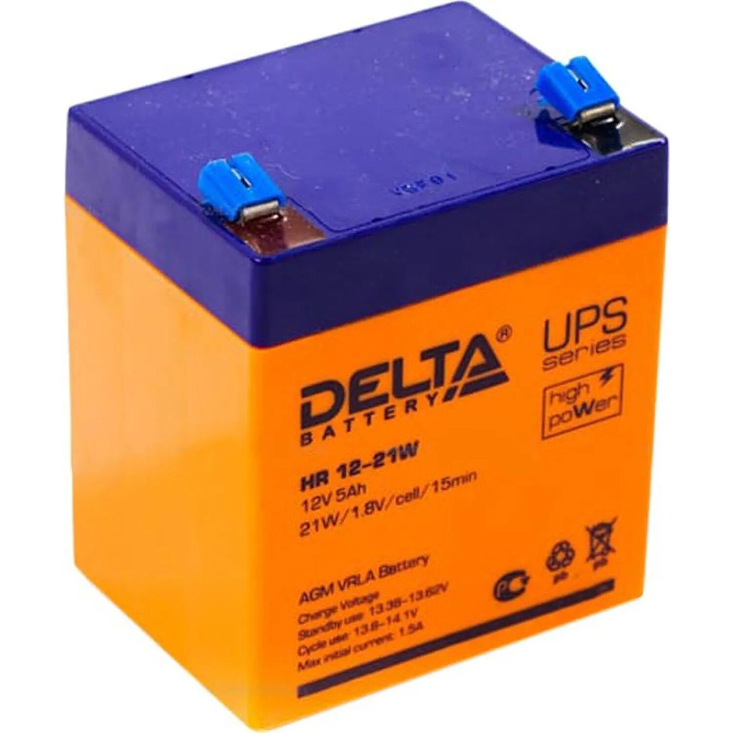 Батарея для ИБП Delta HR 12-21W (12V/5Ah)_D_K