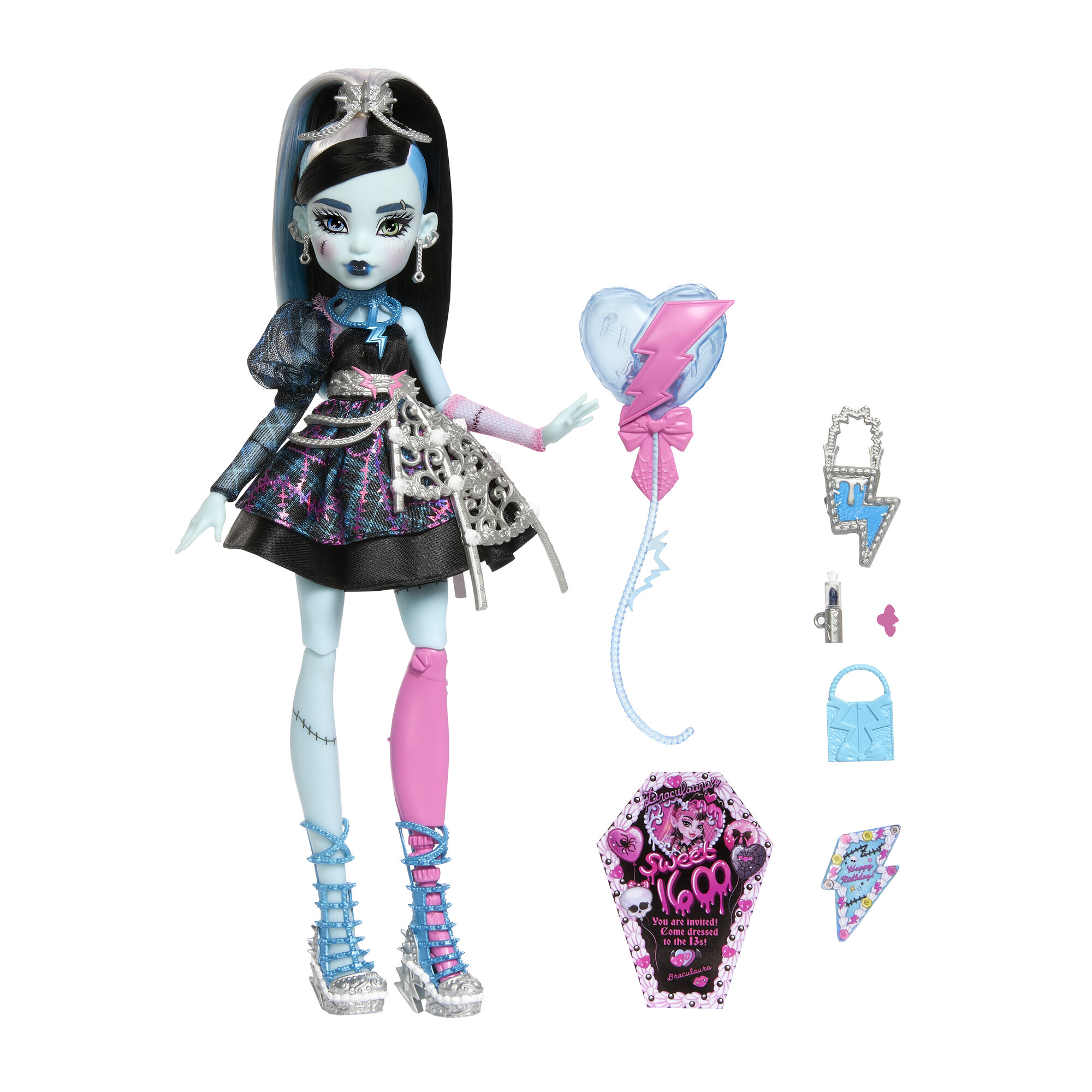 Кукла Фрэнки Штайн " День рождения" - Monster High Scary Sweet Birthday Frankie Stein JBG75
