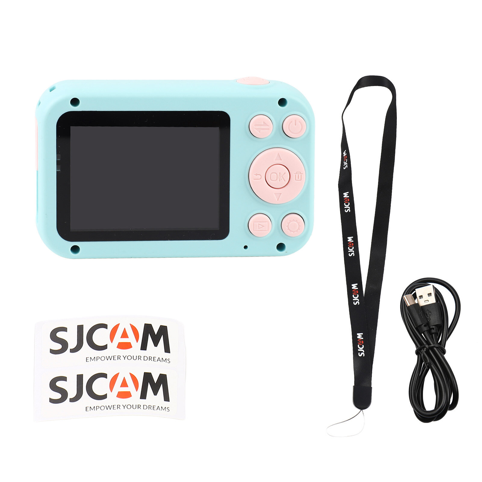 Детская цифровая камера 1080p, 12-мегапиксельная HD-камера для видеосъемки и селфи, 2,4-дюймовый ЖК-экран, двойная линза.