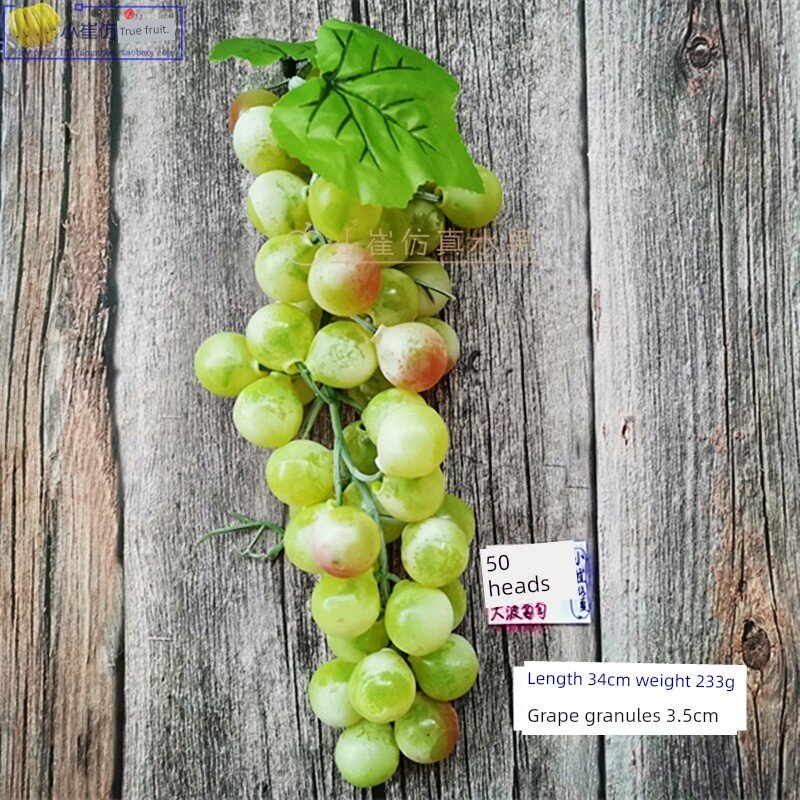 Искусственные гроздья винограда, имитация фруктов, пластиковый виноград, декоративные модели фруктов, зеленые