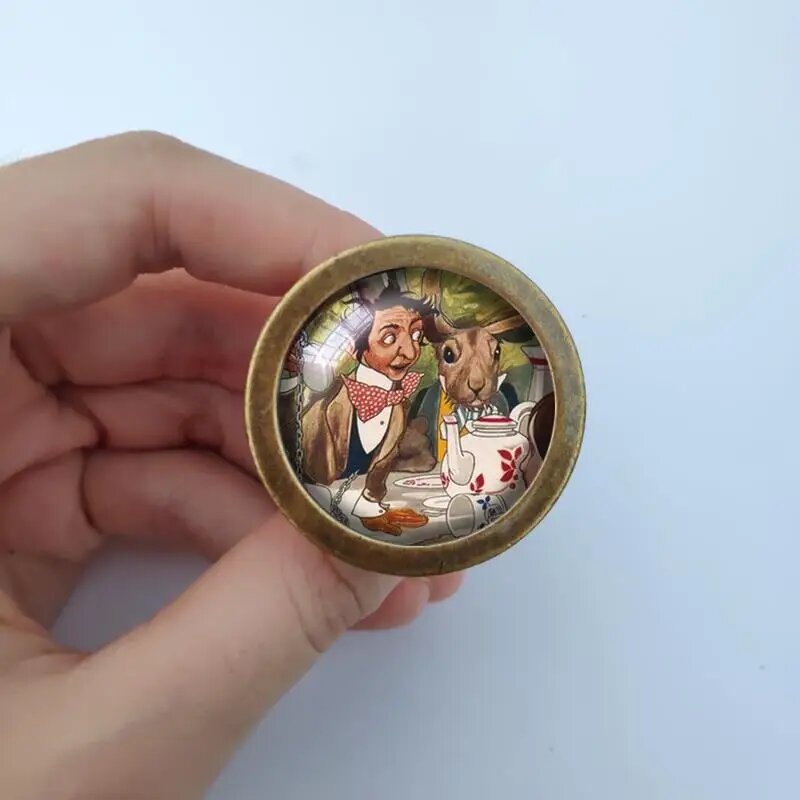 Ручки для шкафа "Алиса в Стране Чудес", стеклянные, 37 мм glass034-32