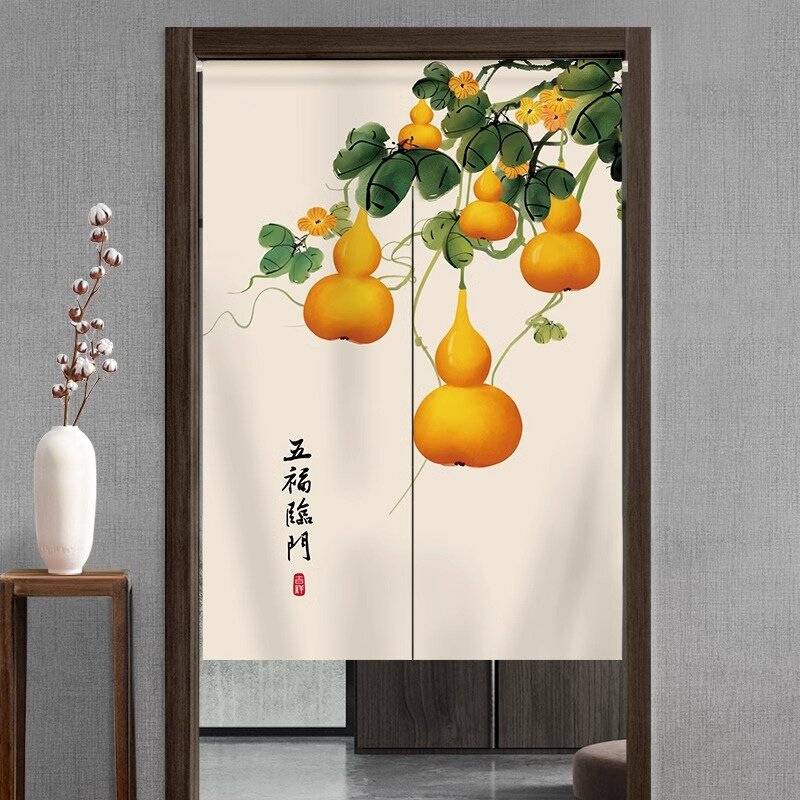 Новая китайская стильная дверная занавеска, перегородка, занавеска для чайной комнаты, занавеска для кабинета, домашняя кухня, спальня, подвесная занавеска, занавеска для ванной, блокирующая приватность