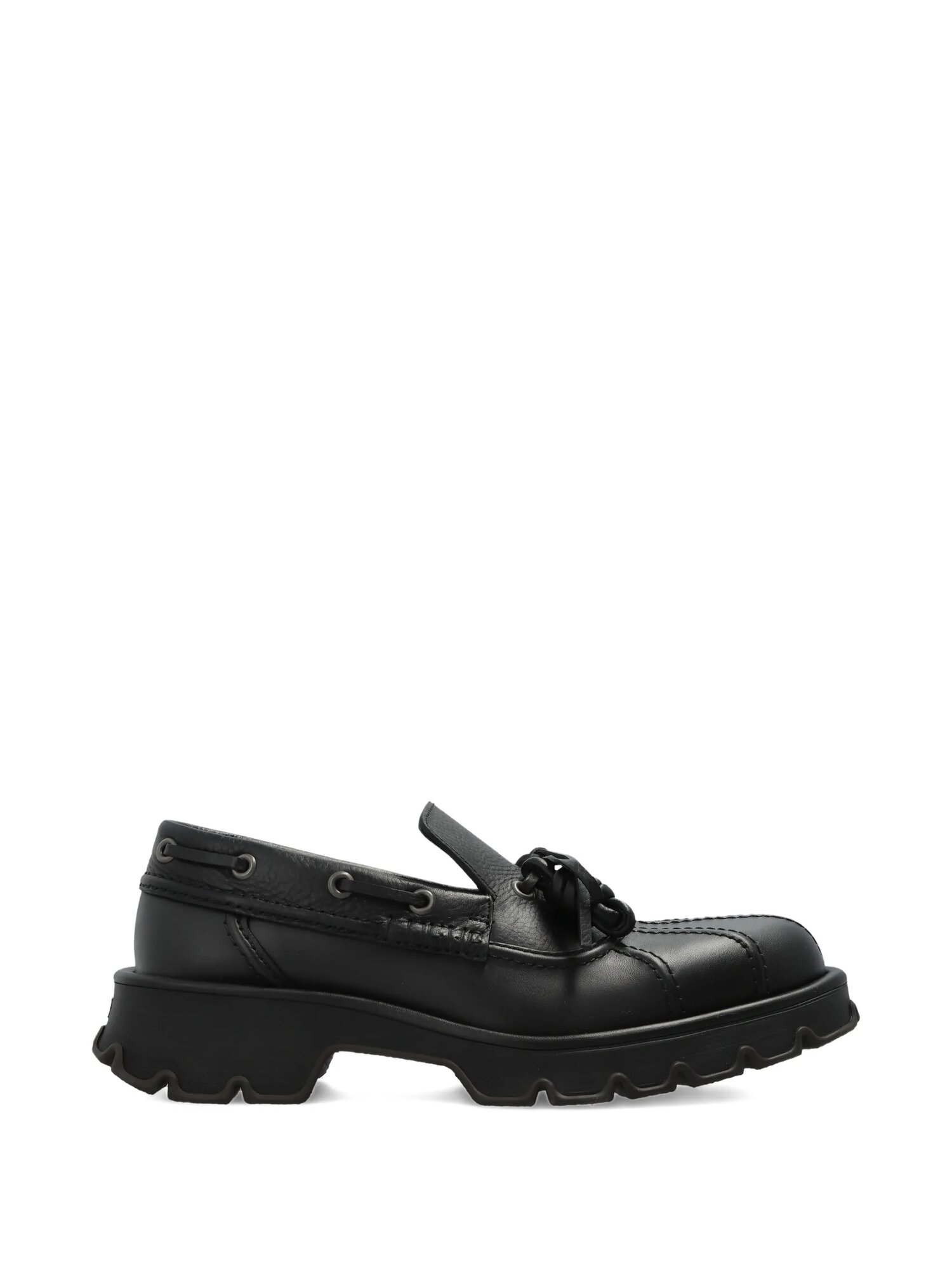 Лоферы Lace-up lug-sole loafers