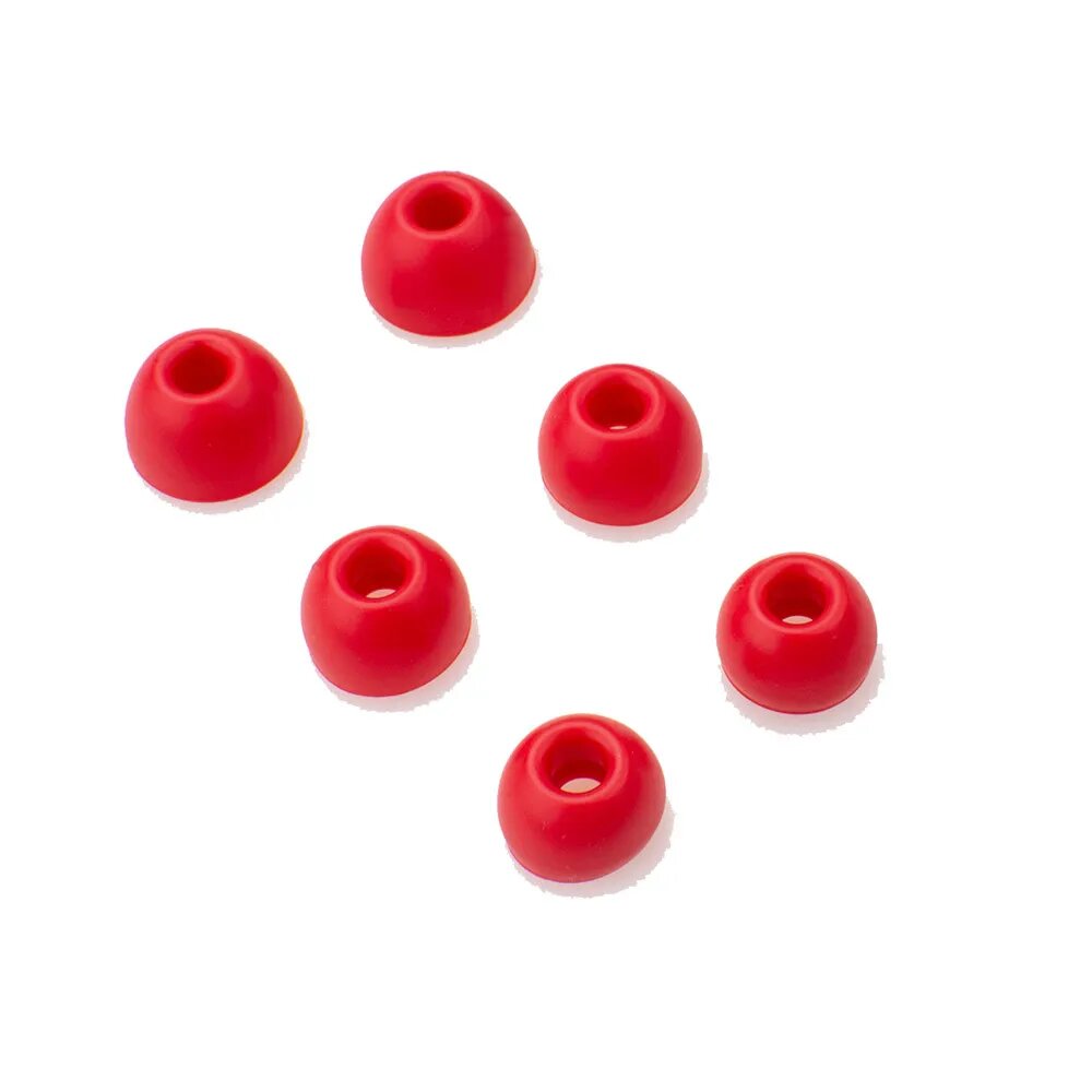 Силиконовые насадки для наушников Beats Studio Buds/Beats Fit Pro, 6 шт. Красный