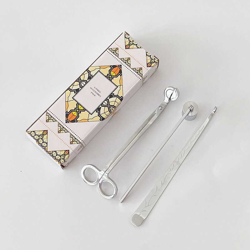 Набор инструментов для ароматерапии: ножницы для свечей, крючок для фитиля, гаситель для свечей, колокольчик для свечей, аксессуары для свечей, цветная коробка