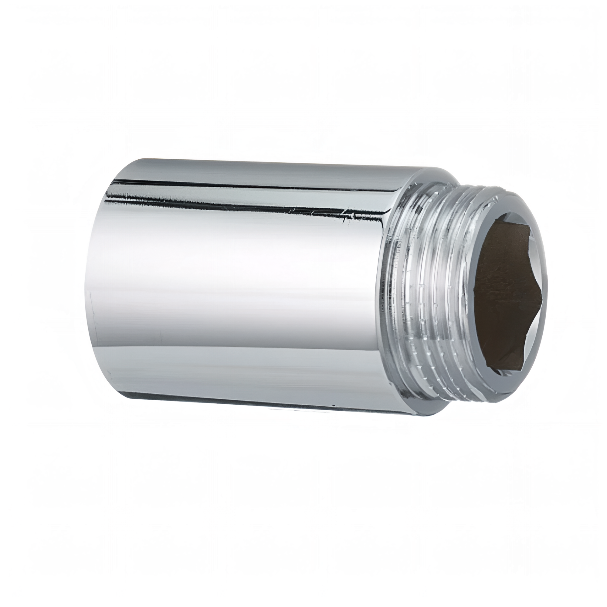 Фитинг для труб резьбовой удлинитель ВН-НР 1" 80мм (хром)TST