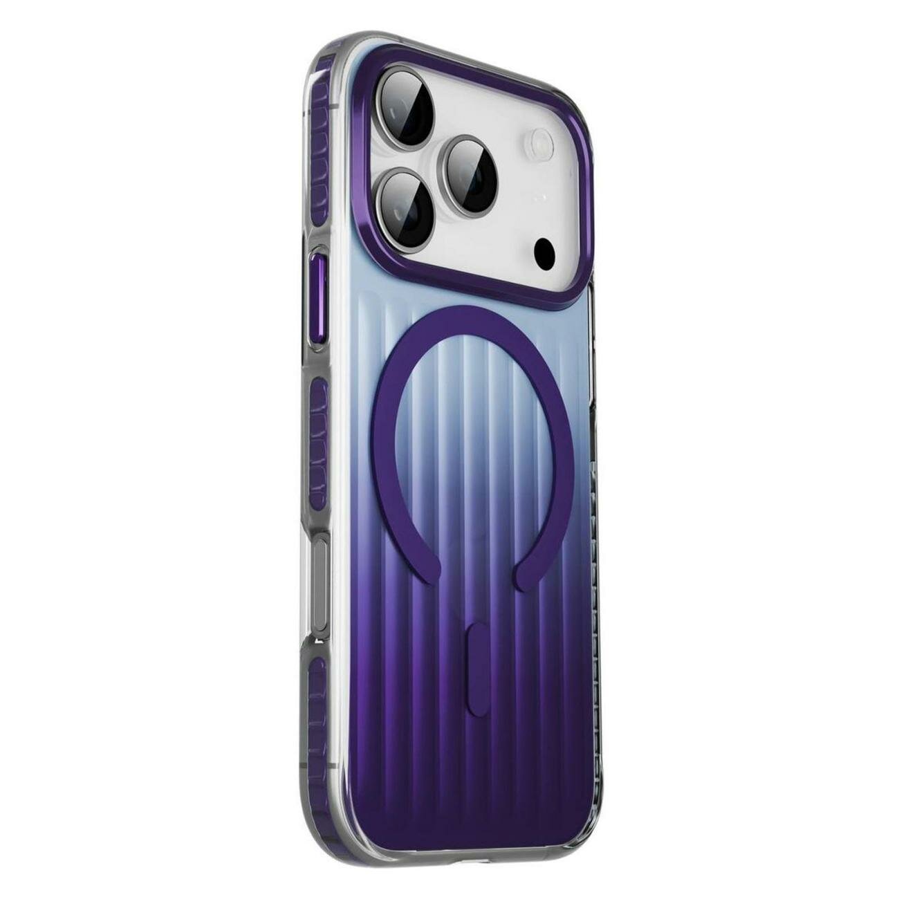 Чехол накладка iPhone 17 Pro 6.3" Gurdini Ocean Case Transparent Purple