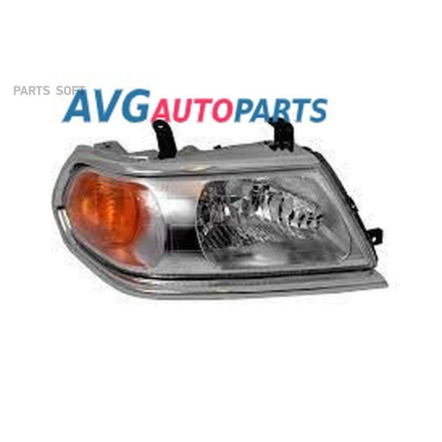 Фара электрорегулировка серый отражатель с хромированным ободом 99-09 правая TYC от официального дистрибьютора, AVG, артикул 37330122PT