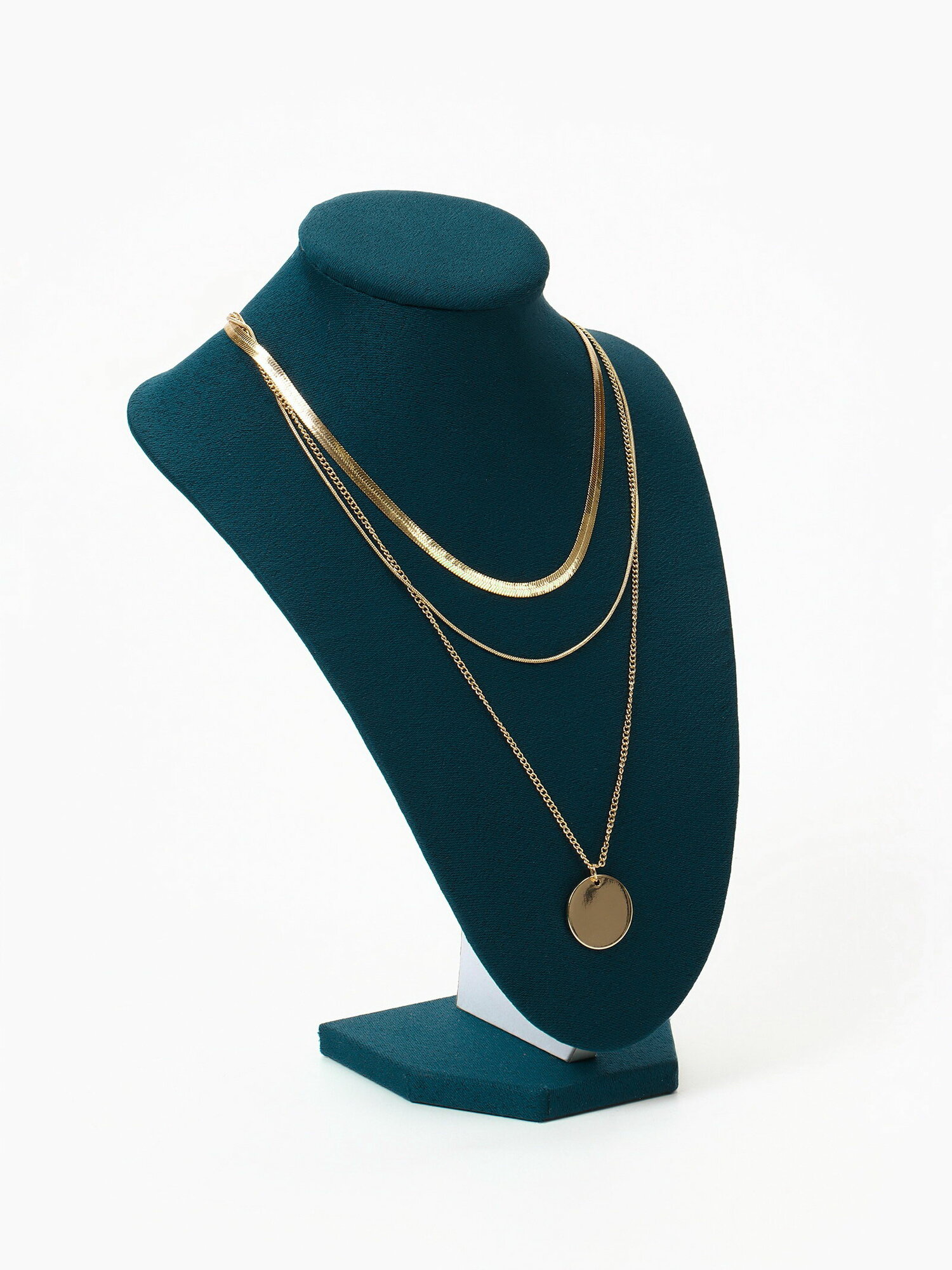 Бюст для украшений 17x14x24 см, зелёная, вид: декоративные (универсальные)