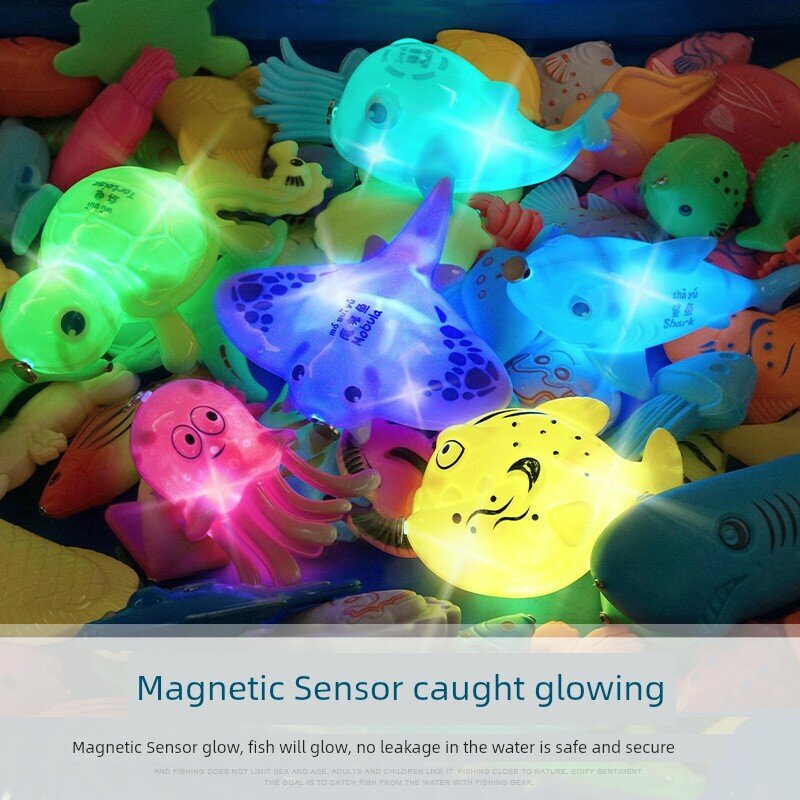 Утолщенный двусторонний детский магнитный набор для рыбалки, игрушка для игр в воде, прямые поставки с завода, рыбалка
