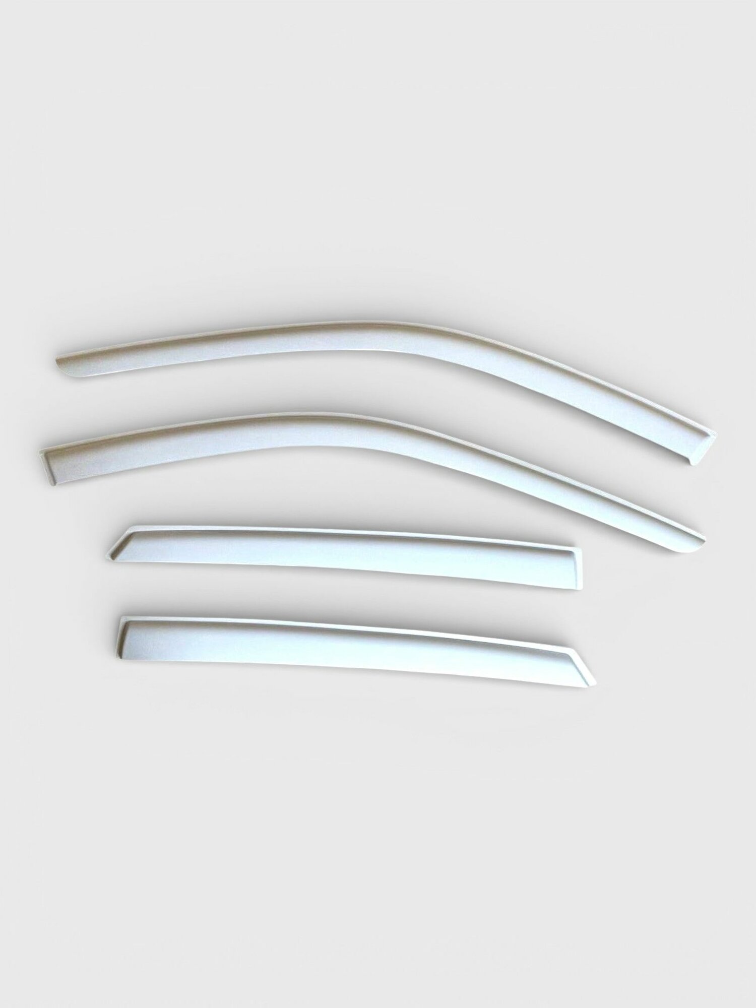 Дефлектор двери (ветровики) для ВАЗ Lada Kalina (Калина) / Granta (Гранта), Седан/Хэтчбэк, Белые.