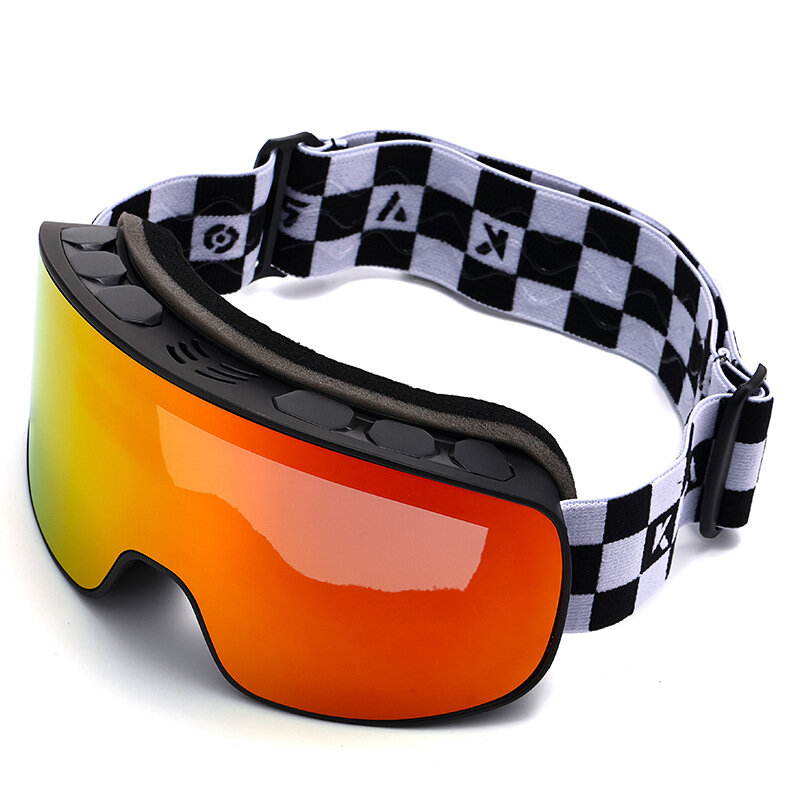 2026KAROS Лыжные очки с большим полем зрения, сферические, двойной слой, противотуманные, очки для сноуборда и лыж, подходят для рецептурных линз
