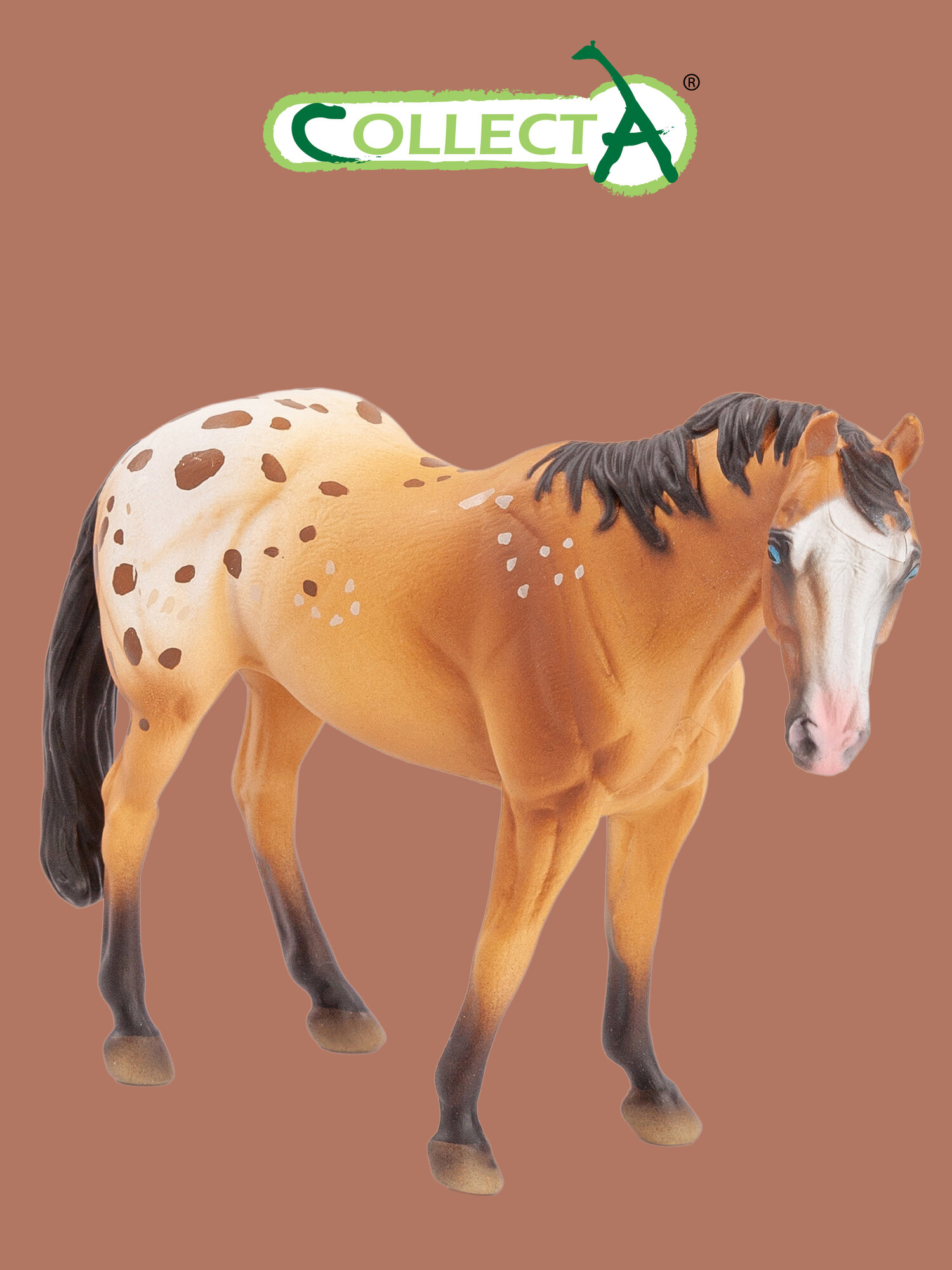 Фигурка животного Collecta, Лошадь Светло-коричневый жеребец Аппалузы, 88933b