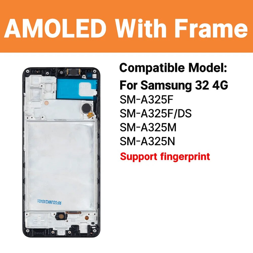 AMOLED With Frame для Samsung A32 4G SM-A325F/DS/M/N