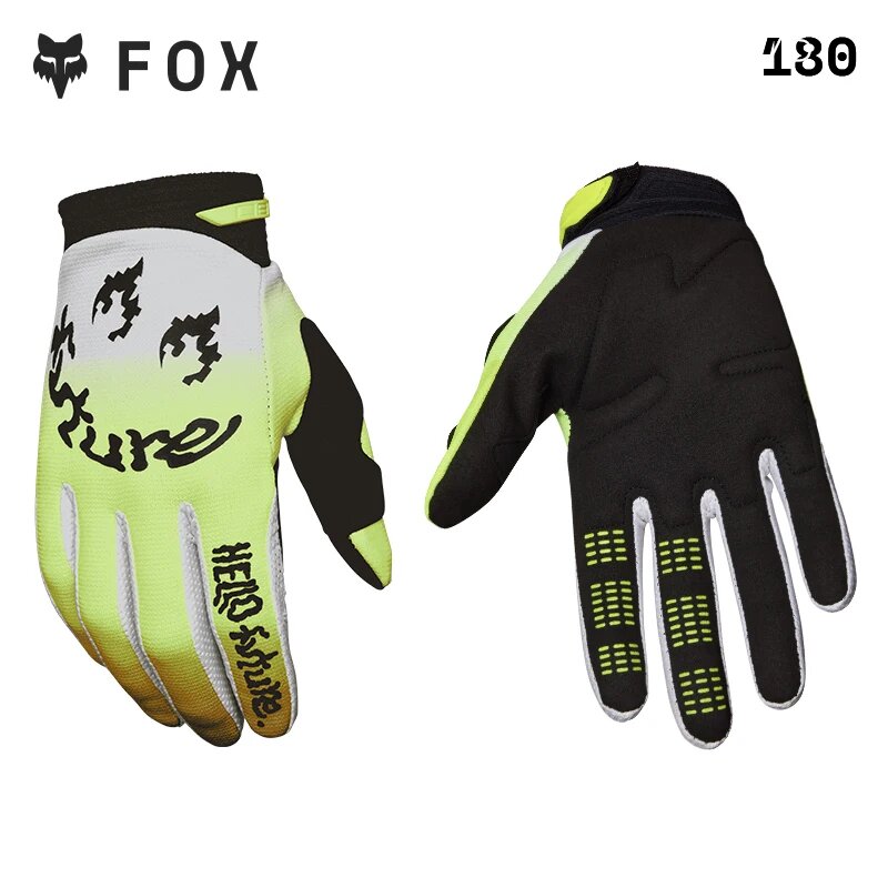 Перчатки для езды на мотоциклах FOX RACING для мужчин и женщин, прочные и Зеленый, L, 33518-214