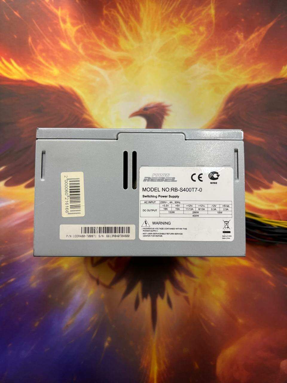 Блок питания 400W Power Rebel RB-S400T7-0