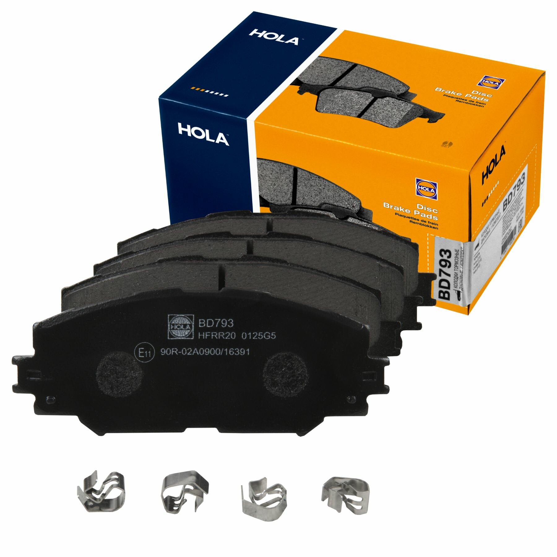 Тормозные колодки дисковые HOLA BD793