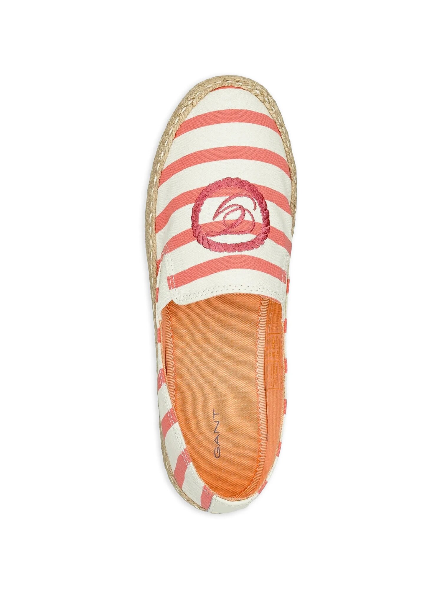 Эспадрильи GANT Striped espadrilles, размер 37, white — фото 1