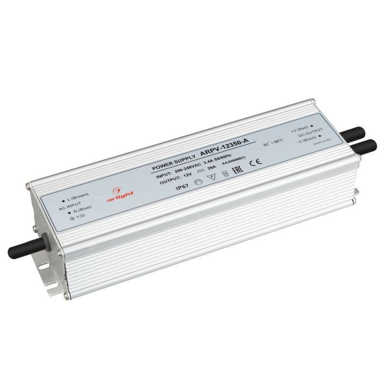 Блок питания ARPV-12350-A 12В 29.0А 350Вт IP67 метал. Arlight 026680(1)