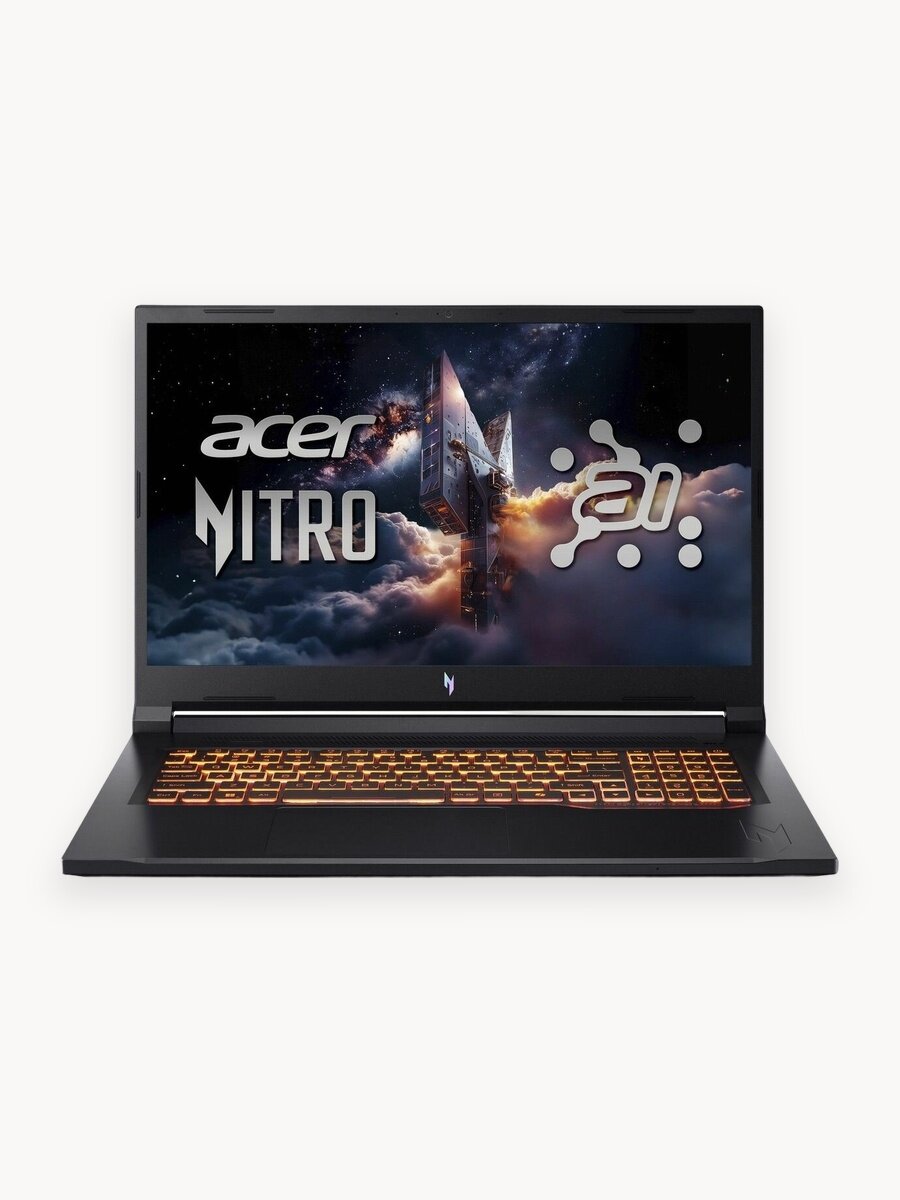 Ноутбук игровой Acer Nitro V 17 AI ANV17-41-R6A6 AMD Ryzen 7 260, 16ГБ, 1000ГБ, NVIDIA GeForce RTX 5060 для ноутбуков (8 Гб), 17.3" 1920x1080 144Гц IPS, noOS (NH. QYVCD.005)