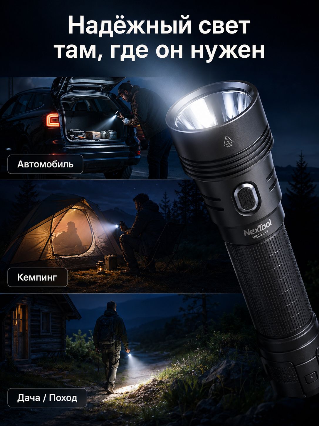 NexTool Фонарь ручной — фото 1