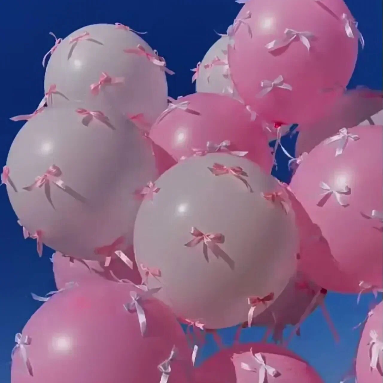 Розовые воздушные шары с бантами 12 дюймов Розовый, 5pcs ball