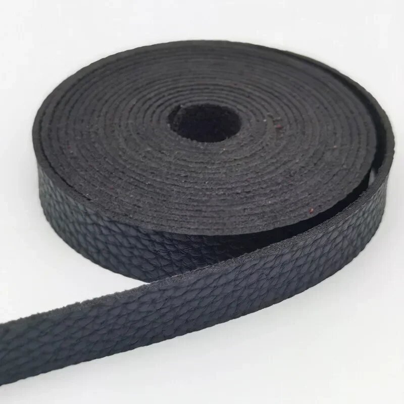 MOONBIFFY искусственные кожаные ремни для рукоделия 4,5 метра 1,5/2,5 см Черный, 2.5cm width, черный
