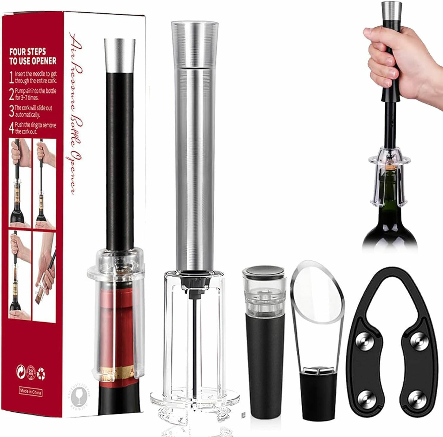 Ручная открывалка для бутылок под давлением воздуха