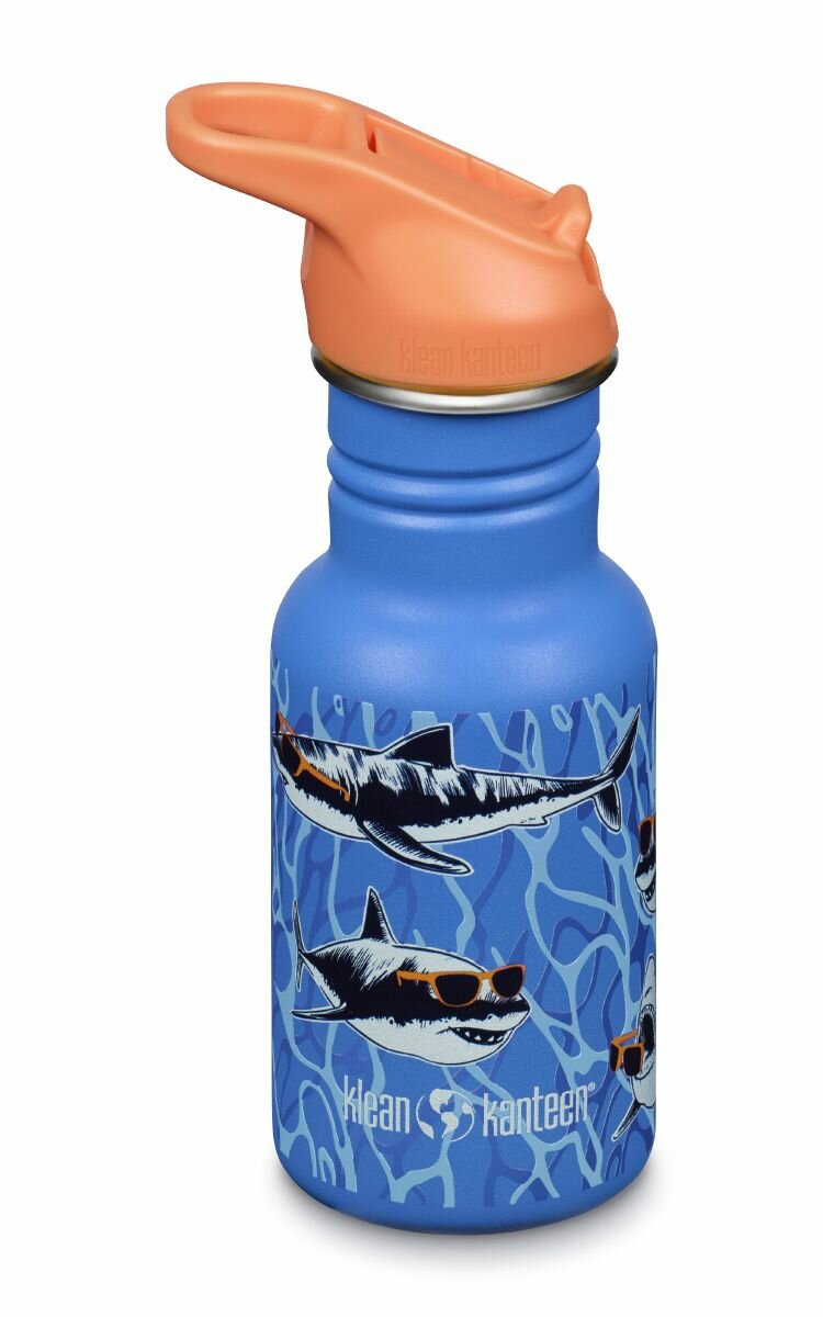 Детская бутылка Klean Kanteen Kid Classic Narrow Flip Sport 12oz (355 мл) Sharks in Shades