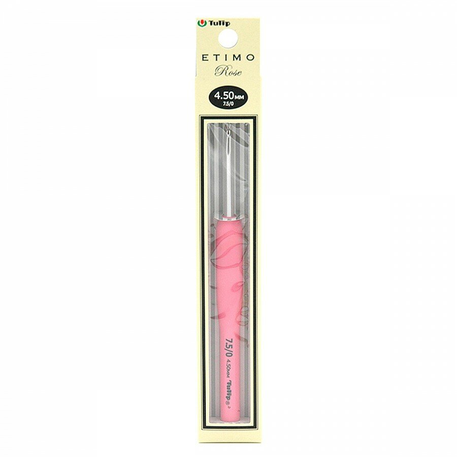 Крючок для вязания с ручкой ETIMO Rose 4,5мм, Tulip, TER-09e