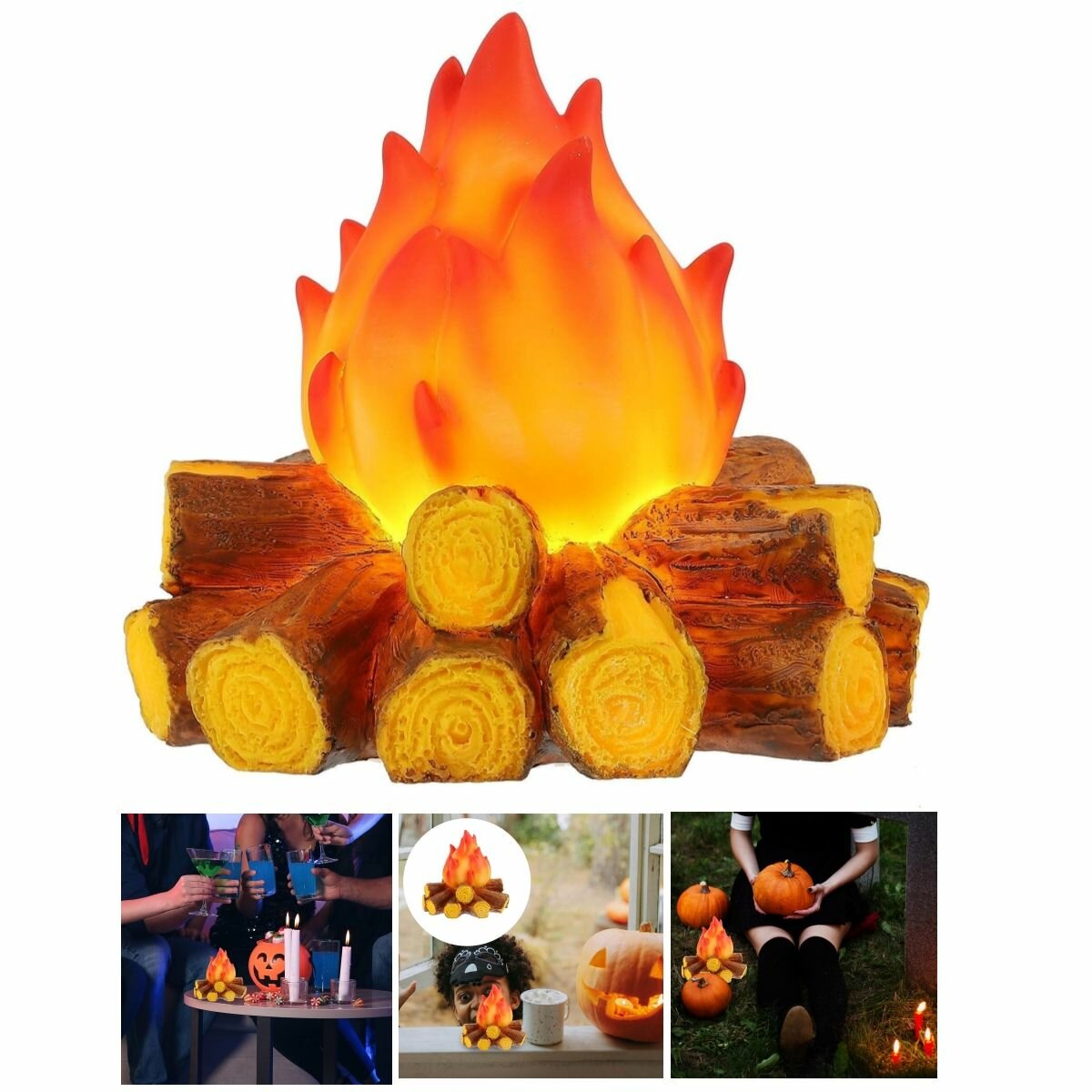 Имитация смолы, дров, пламени лампы, макет сцены, реквизит, украшение, атмосферная лампа