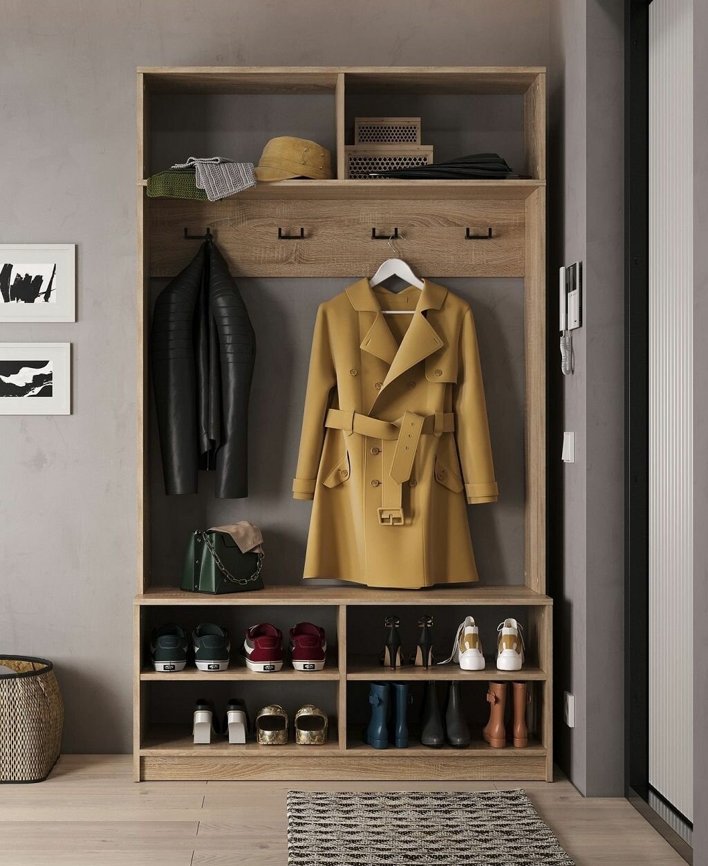 Прихожая ВШ-9 110х35.6х190 см