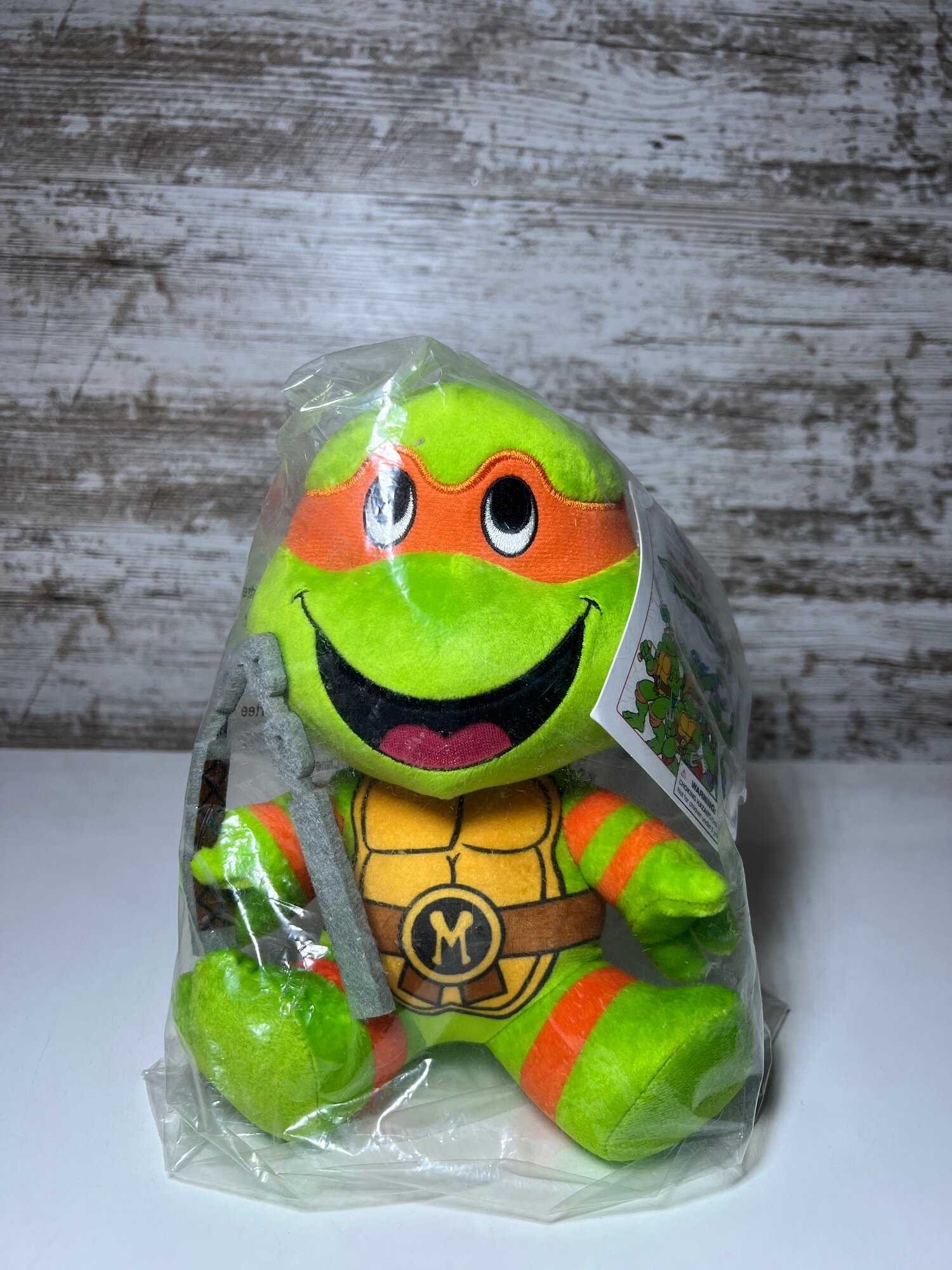 Мягкая игрушка Черепашка ниндзя Микеланджело, Michelangelo, Mutant ninja turtles, 21 см, от Kidrobot