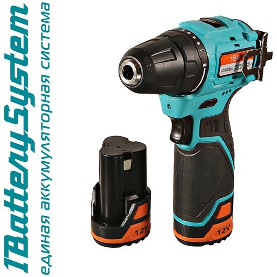 Шуруповерт аккумуляторный Sturm! CD1240BLC BatterySystem12V