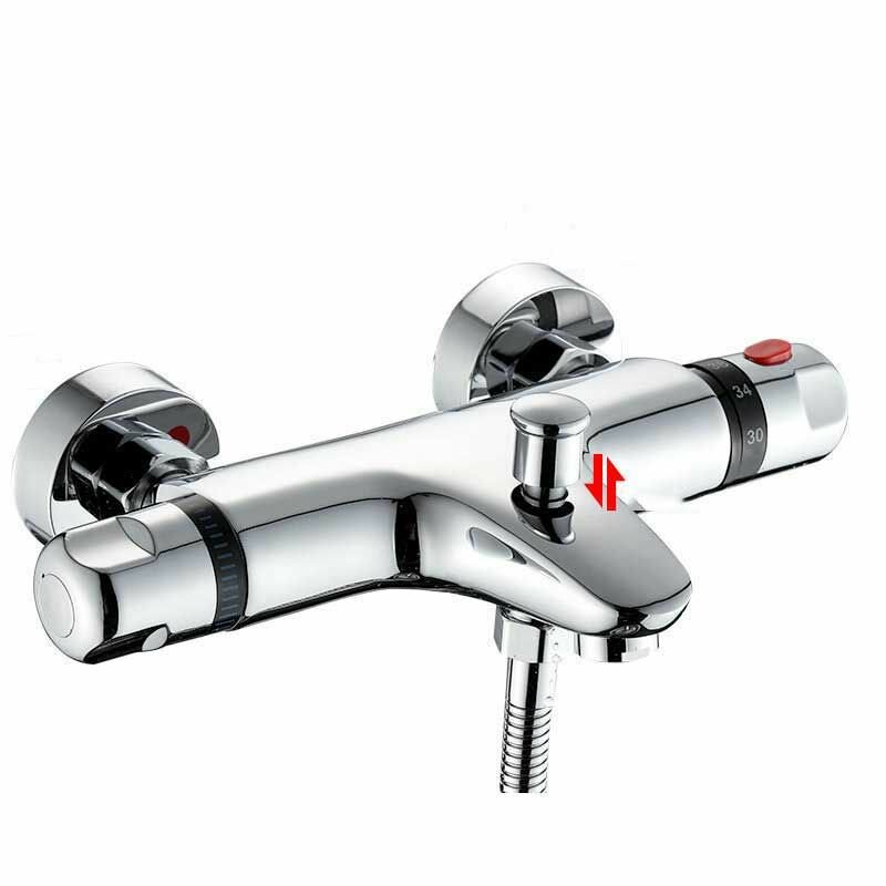 Термостатический смеситель Постоянная температура , 4-точечный интерфейс, Выходное отверстие для воды обращено вниз